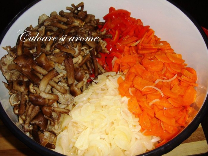 Salata de toamna (opintici, gogosari, ceapa, morcovi) - Culoare si Arome